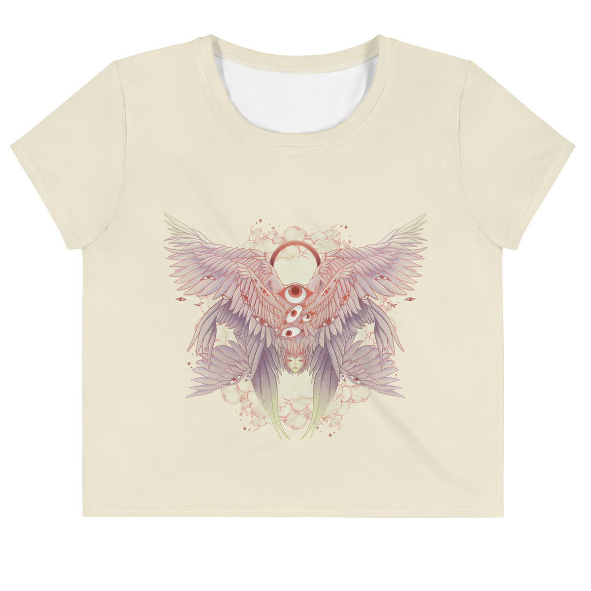 Biblically Accurate Angel Seraphim Crop Top, Weirdcore Clothing