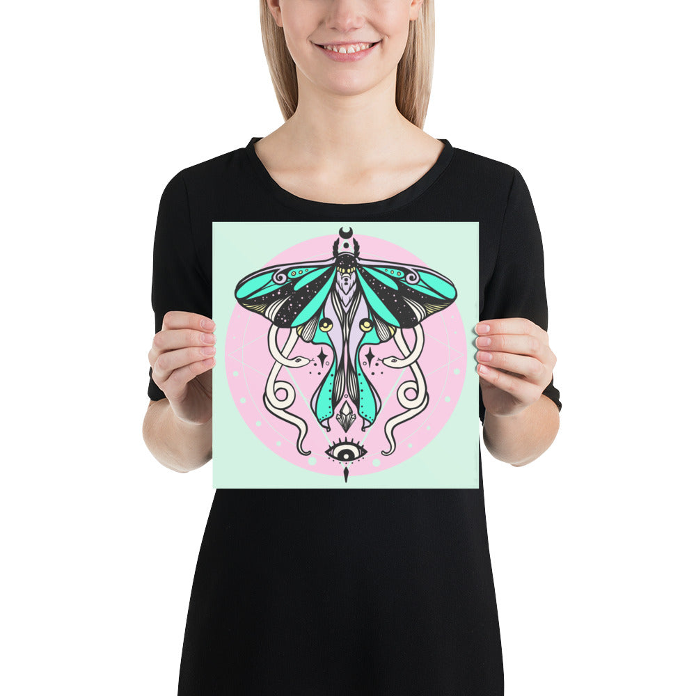 Luna Moth, Matte Art Print Poster
