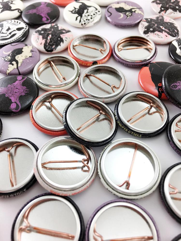 Venus Fly Trap Girl, 1-Inch Pin Button